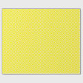 Yellow And White Circles Wrapping Paper | Zazzle