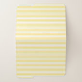 Yellow and White Striped File Folder | Zazzle