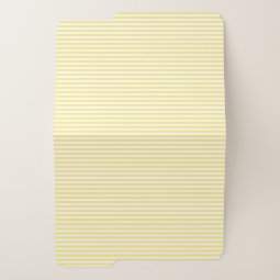 Yellow and White Striped File Folder | Zazzle
