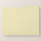 Yellow and White Striped File Folder | Zazzle
