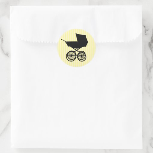 Yellow Baby Buggy Sticker | Zazzle