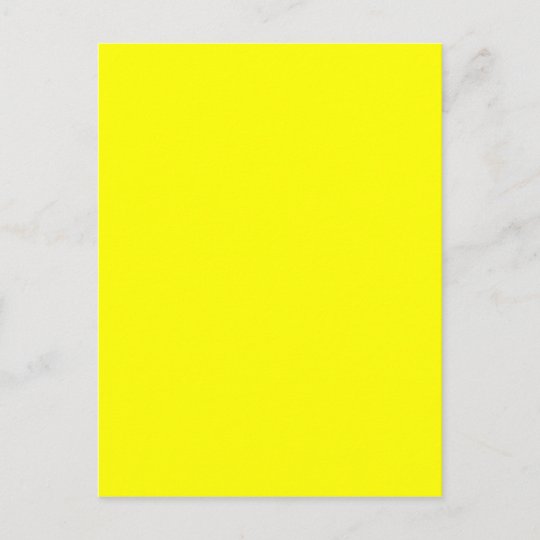 Yellow Background Blank Template Postcard | Zazzle.com