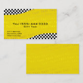 Yellow Background Taxi Service Business Card | Zazzle