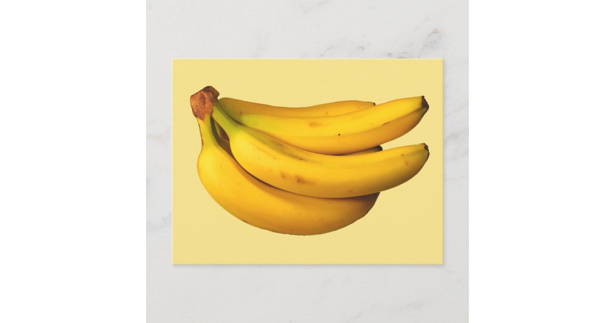 Yellow Bananas Cuddle in a Bunch Postcard | Zazzle
