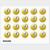 Yellow BINGO Ball Stickers | Zazzle