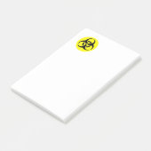 Yellow BioHazard Symbol Post-it Notes | Zazzle