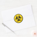 Yellow Biohazard Symbol Sticker | Zazzle