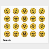 Yellow Biohazard Symbol Sticker | Zazzle