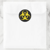Yellow Biohazard Symbol Sticker | Zazzle