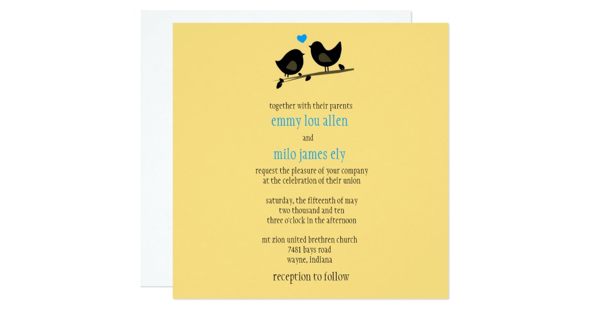 Bird Printable Invitations