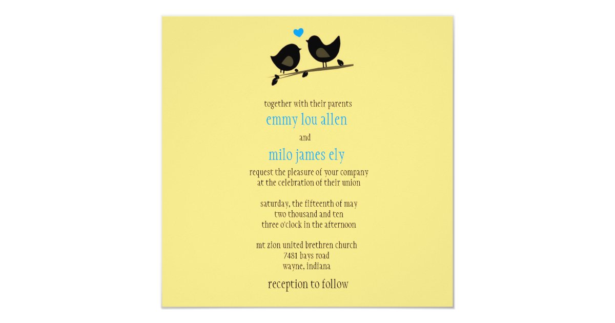Bird Printable Invitations