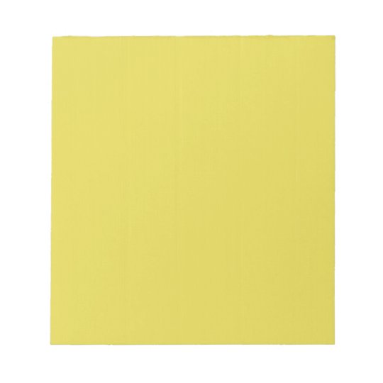 Yellow Blank Plain DIY template add text photo Notepad | Zazzle.com