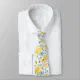 Yellow & Blue Watercolor Pattern Neck Tie | Zazzle