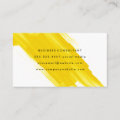 Yellow Brushed Business Card | Zazzle