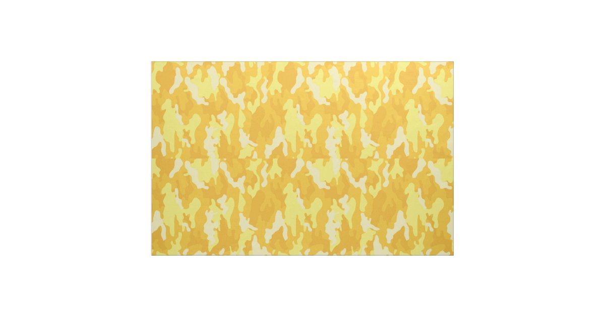 Yellow Camo Camouflage Military Army Pattern Fabric | Zazzle
