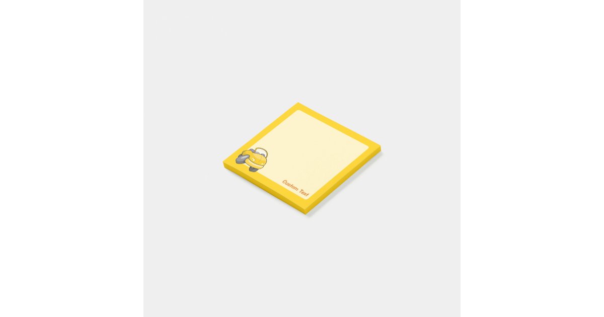 Yellow Cartoon Car Post-it Notes | Zazzle