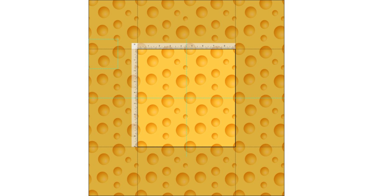 Yellow Cheese Pattern Fabric | Zazzle