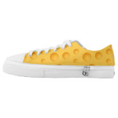 Yellow Cheese Pattern Low-Top Sneakers | Zazzle