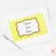 Yellow Chevron Label | Zazzle