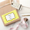 Yellow Chevron Label | Zazzle