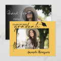 Yellow Class of 2025 Graduation Photo Thank You Postcard | Zazzle