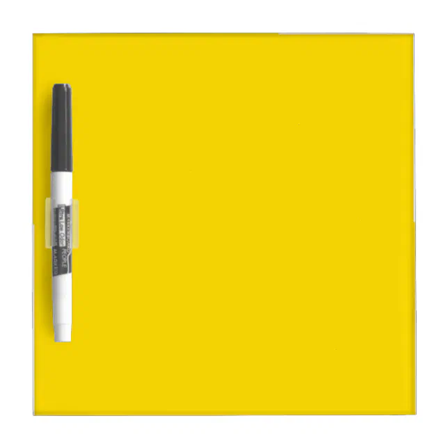 Yellow Color Small Dry Erase Board | Zazzle