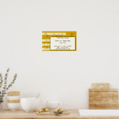 yellow concert ticket poster | Zazzle