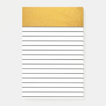 Yellow Concrete | Lined Post-it Notes | Zazzle
