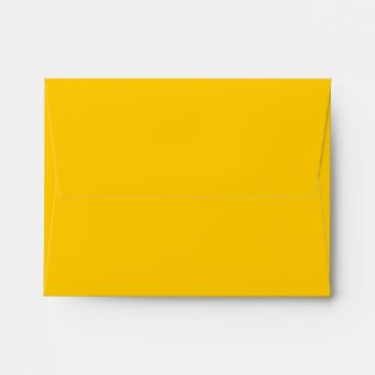 Yellow Custom Envelope with Pre-Printed Address | Zazzle