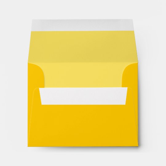 Yellow Custom Envelope with Pre-Printed Address | Zazzle.com