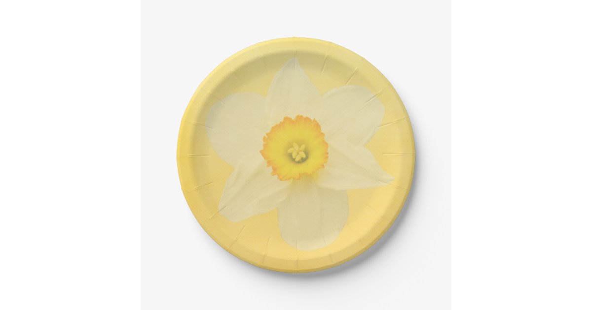 Yellow Daffodil Paper Plates | Zazzle