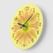 Yellow Daisy Kitchen Clock | Zazzle