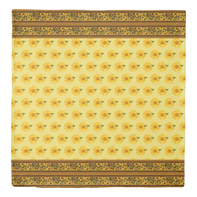 Yellow Daisy Pattern Duvet Cover | Zazzle