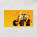 Yellow Digger Custom Construction and Excavator Business Card | Zazzle