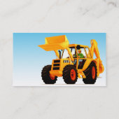 Yellow Digger Custom Construction Business Card | Zazzle