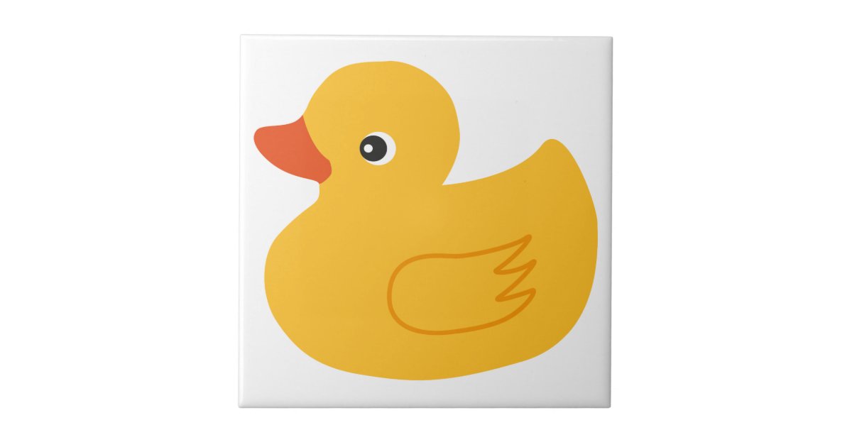 Yellow Duck Ceramic Tile | Zazzle