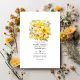 Yellow Floral Wedding Invitation | Zazzle