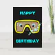 Yellow Goggles Card | Zazzle