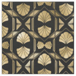 Gold Shell Pattern Fabric | Zazzle