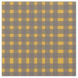 Yellow Buffalo Check Pattern Fabric | Zazzle