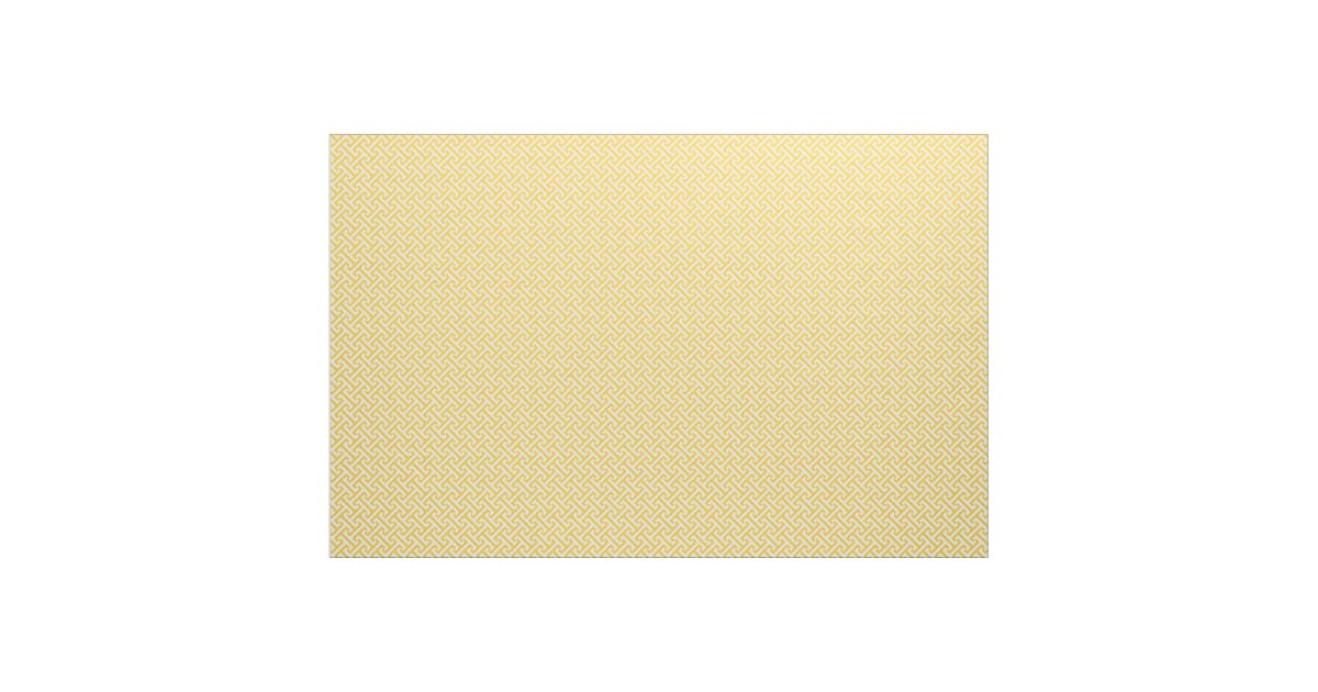 Yellow Greek Key Pattern Fabric | Zazzle