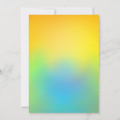 Yellow Green Color Shift Calligraphy Invitation | Zazzle