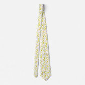 Yellow Green Floral Pattern Neck Tie | Zazzle