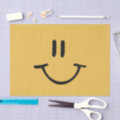 Yellow Happy Face Tissue Paper | Zazzle