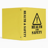 Yellow Health and Safety Manual Binder | Zazzle