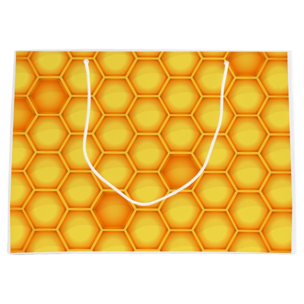 Yellow Honeycomb Pattern Fabric | Zazzle