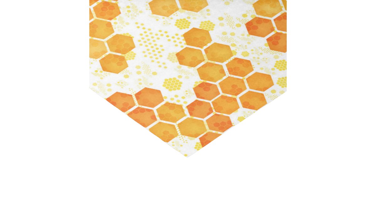 Yellow Honeycomb Tissue Paper | Zazzle