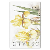 Yellow Iris Flower Butterfly French Decoupage Tissue Paper | Zazzle