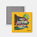 Yellow JUNETEENTH African American Flag Magnet | Zazzle