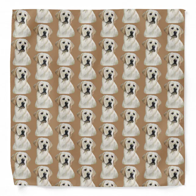 Yellow Lab Dog Bandana | Zazzle